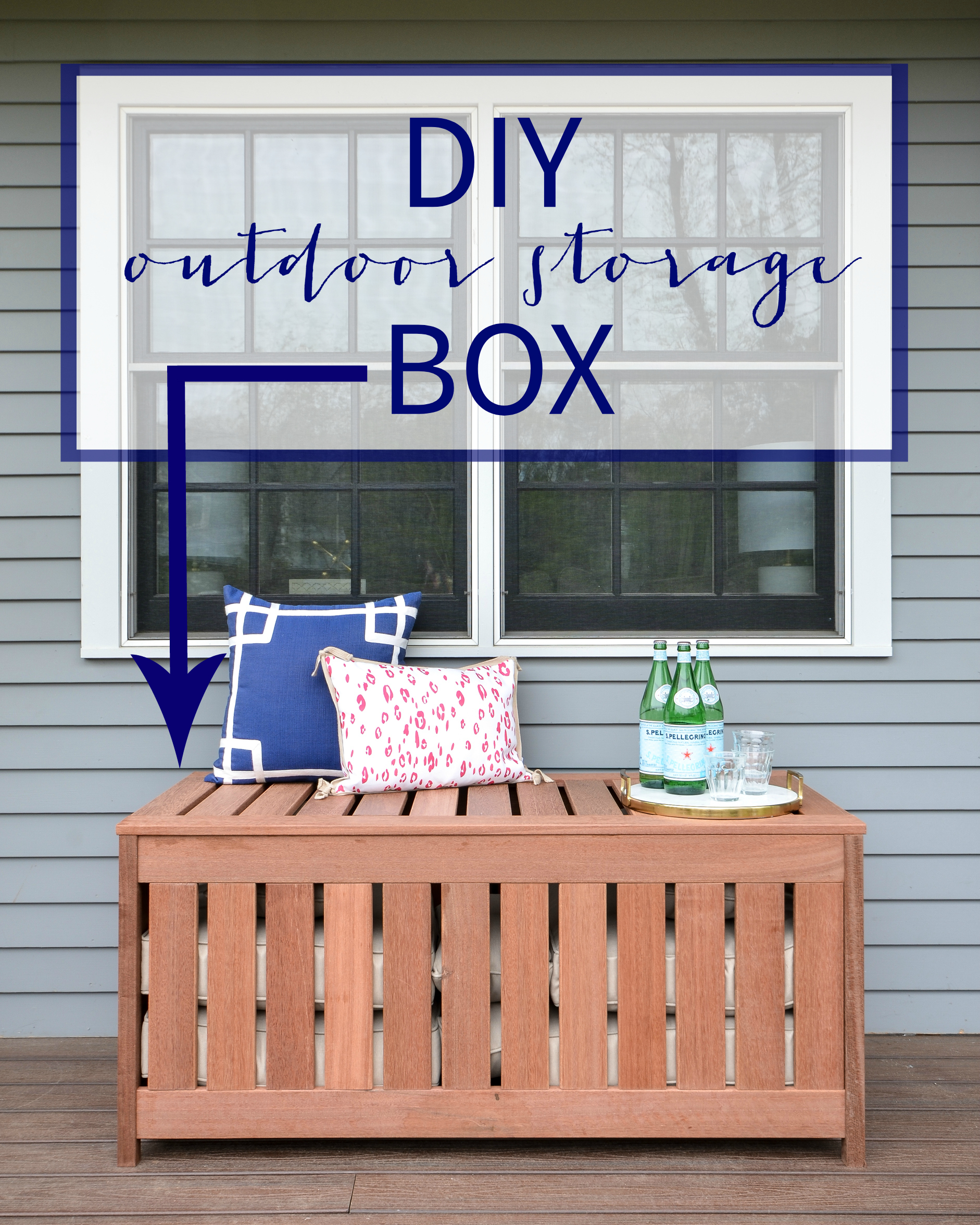 DIY Outdoor Storage Box - The Chronicles of Home